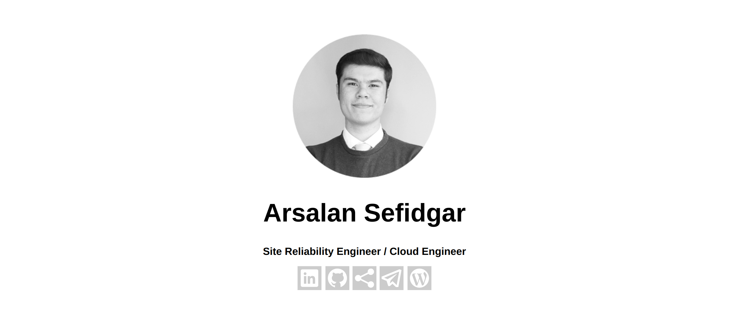 Arsalan Sefidgar - Site Reliability Engineer